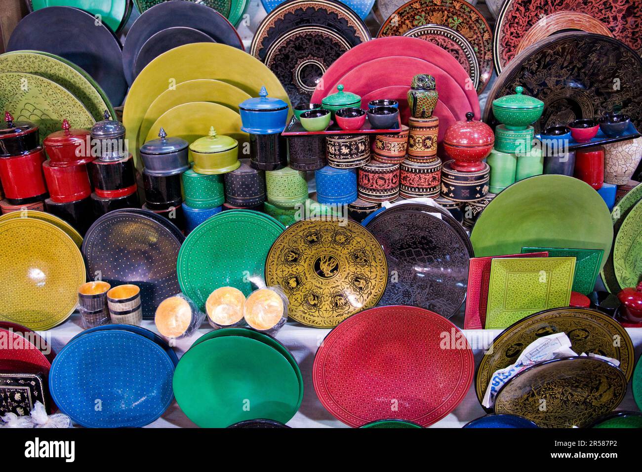 Myanmar. Bagan. Souvenirs Stock Photo - Alamy