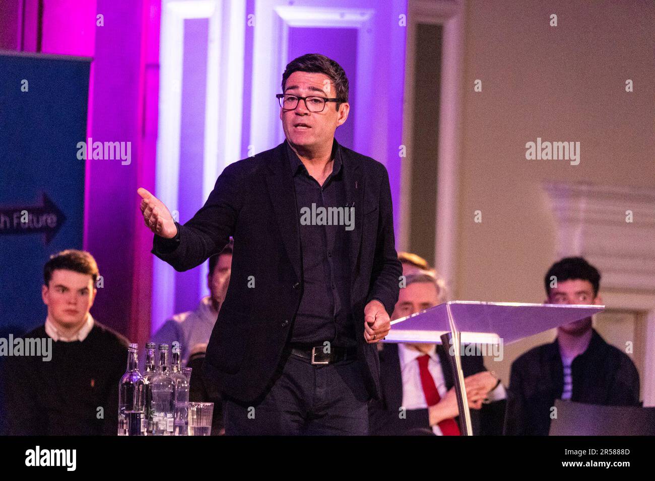 Edinburgh, United Kingdom. 01 June, 2023 Pictured: Andy Burnham, Mayor ...