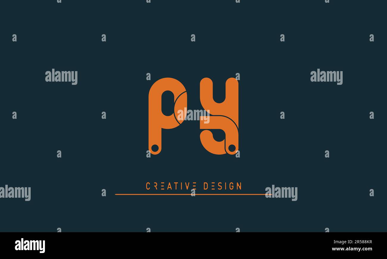 Alphabet letters Modern Creative logo PY , YP Stock Vector Image & Art ...