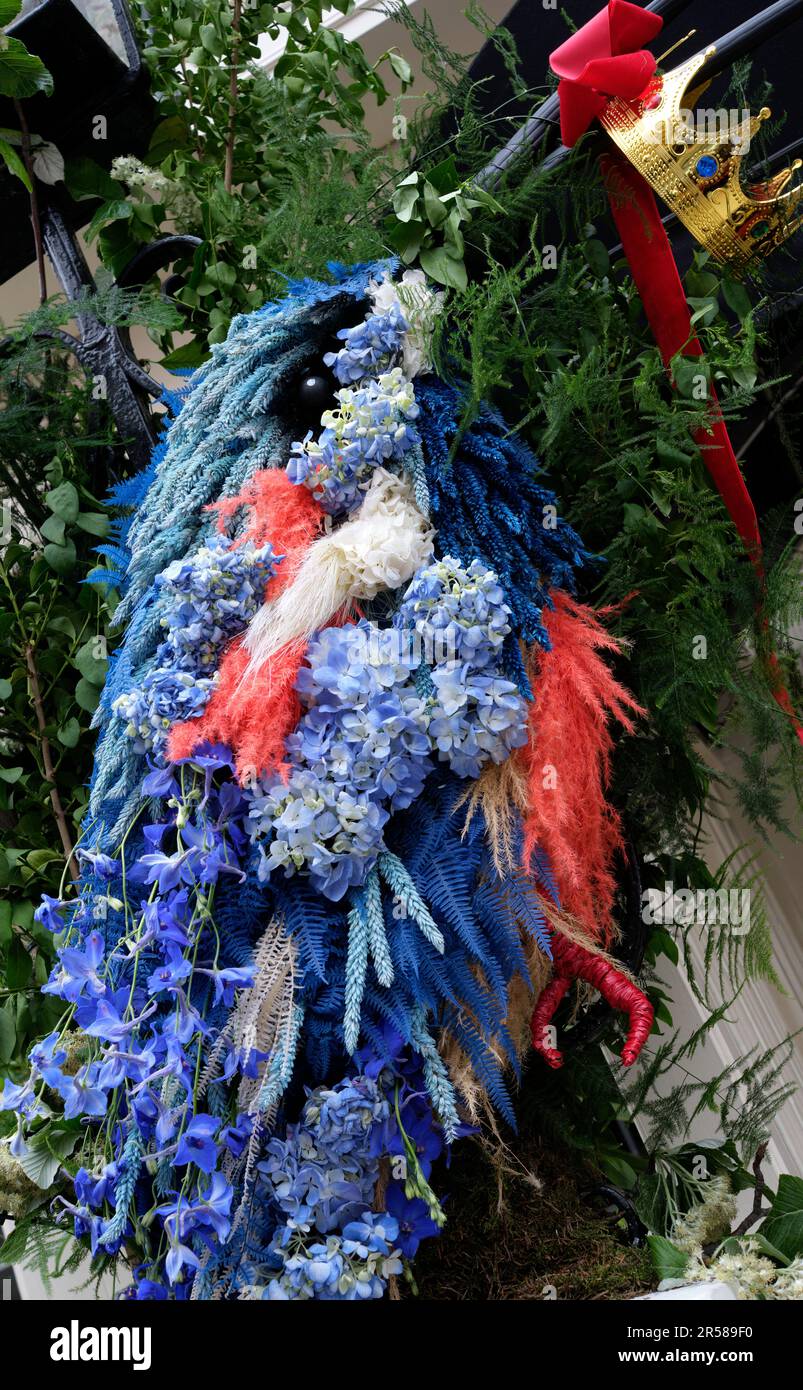 Floral arrangements display during the flower show in London,UK Stock ...