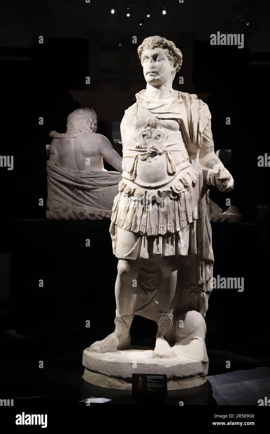 Statue in Istanbul Archaeological Museums, Istanbul City, Turkey Stock ...