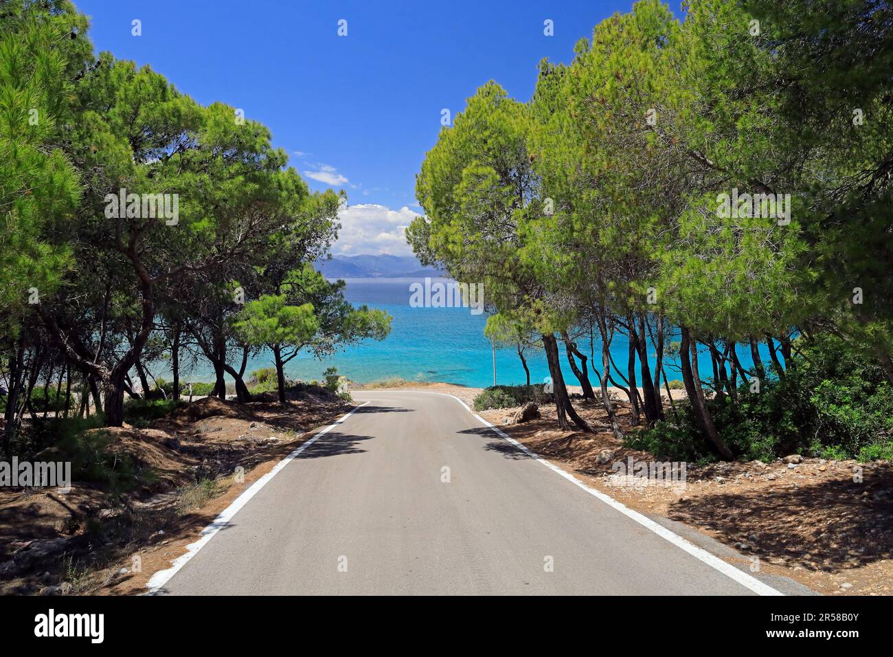 Beautiful Dragonera beach, Agistri Island, Saronic Gulf, Greece. Taken ...