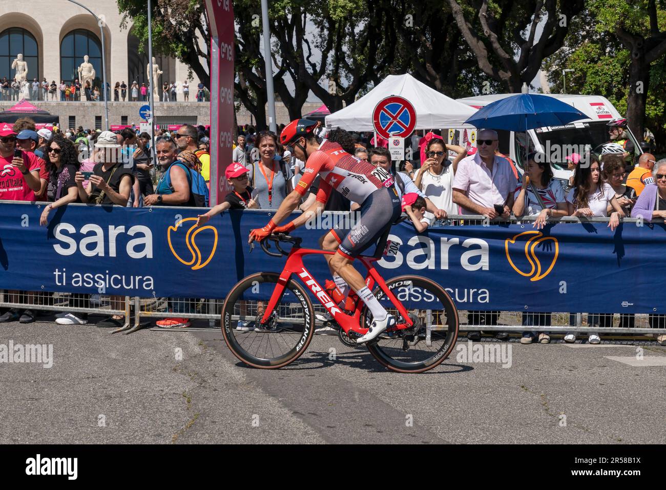 Rome, Italy. 28th May, 2023. Cyclist Alex Kirsch of Luxembourg, team ...