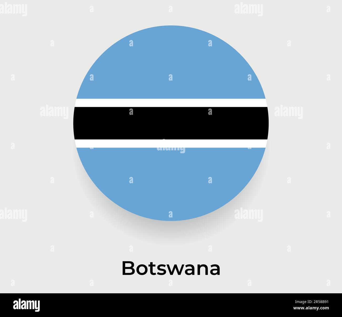 Botswana flag bubble circle round shape icon vector illustration Stock Vector Image & Art - Alamy