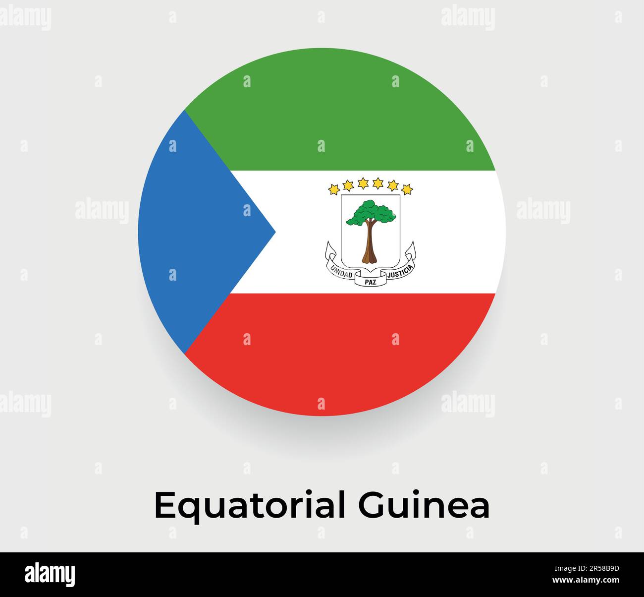 Equatorial Guinea flag bubble circle round shape icon vector illustration Stock Vector Image ...