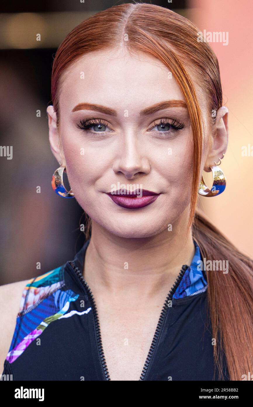 Elz the Witch poses for photographers upon arrival at the premiere of ...