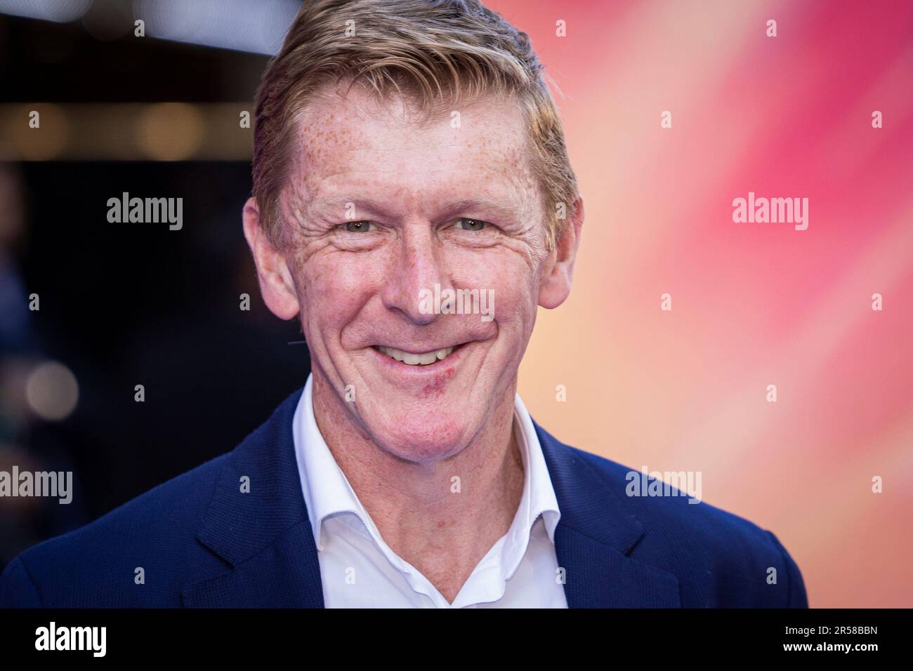 Tim Peake poses for photographers upon arrival at the premiere of the ...