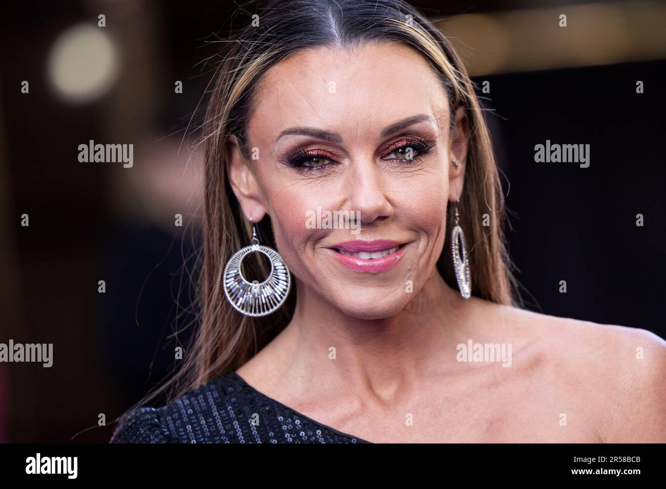 Michelle Heaton poses for photographers upon arrival at the premiere of ...