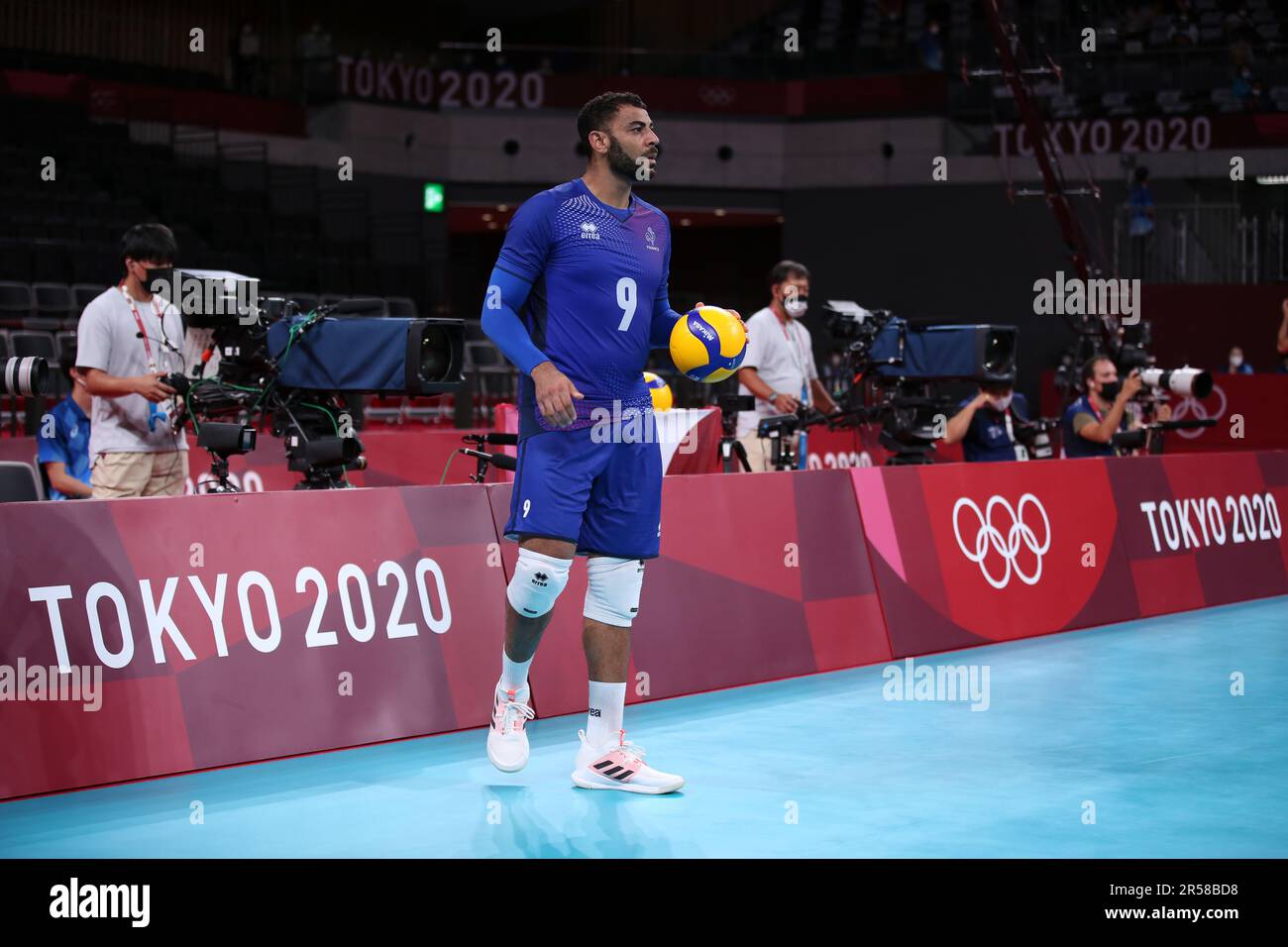 AUG 7, 2021 - Tokyo, Japan: Earvin NGAPETH #9 of Team France in the ...