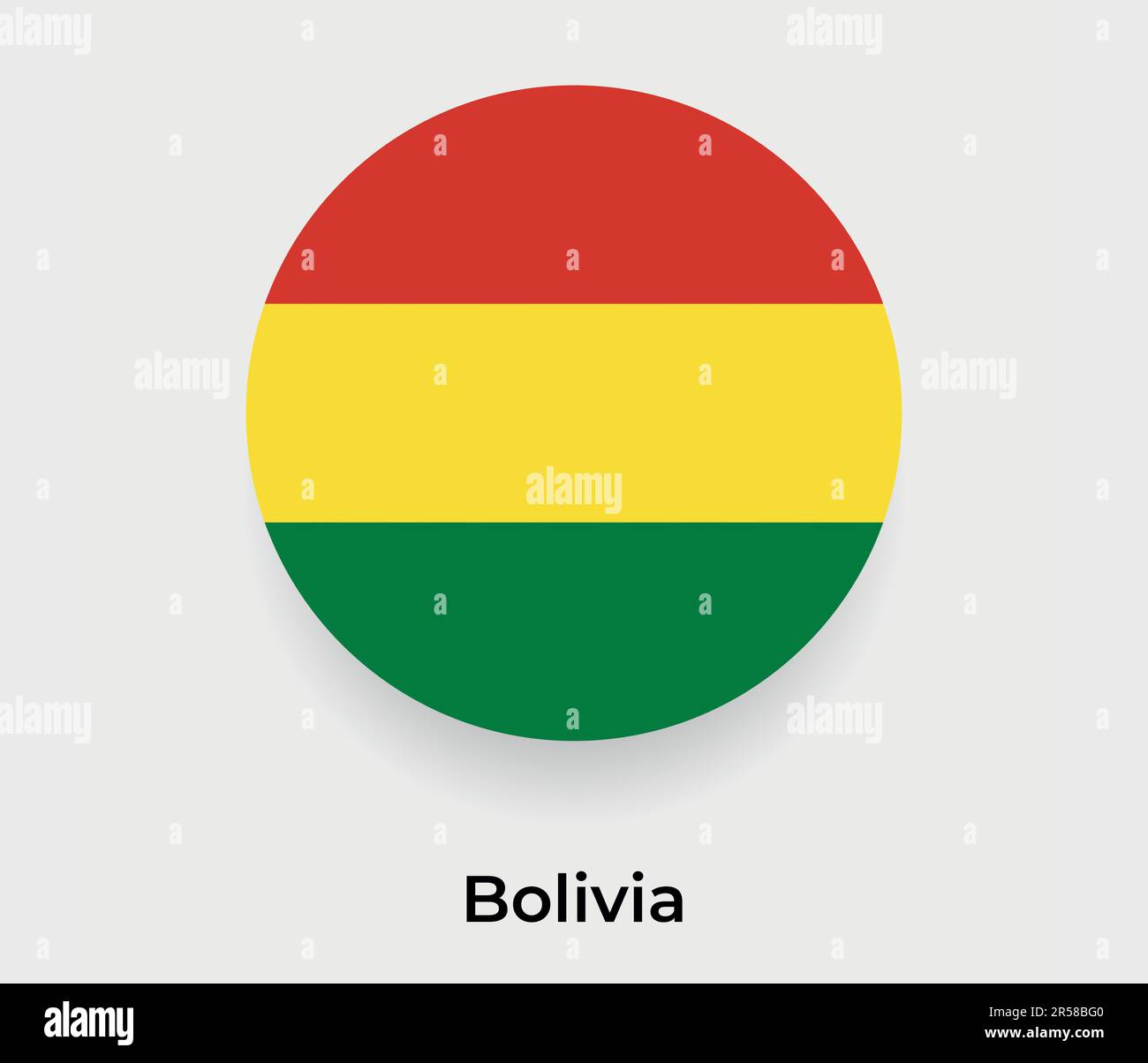 Bolivia flag bubble circle round shape icon vector illustration Stock ...