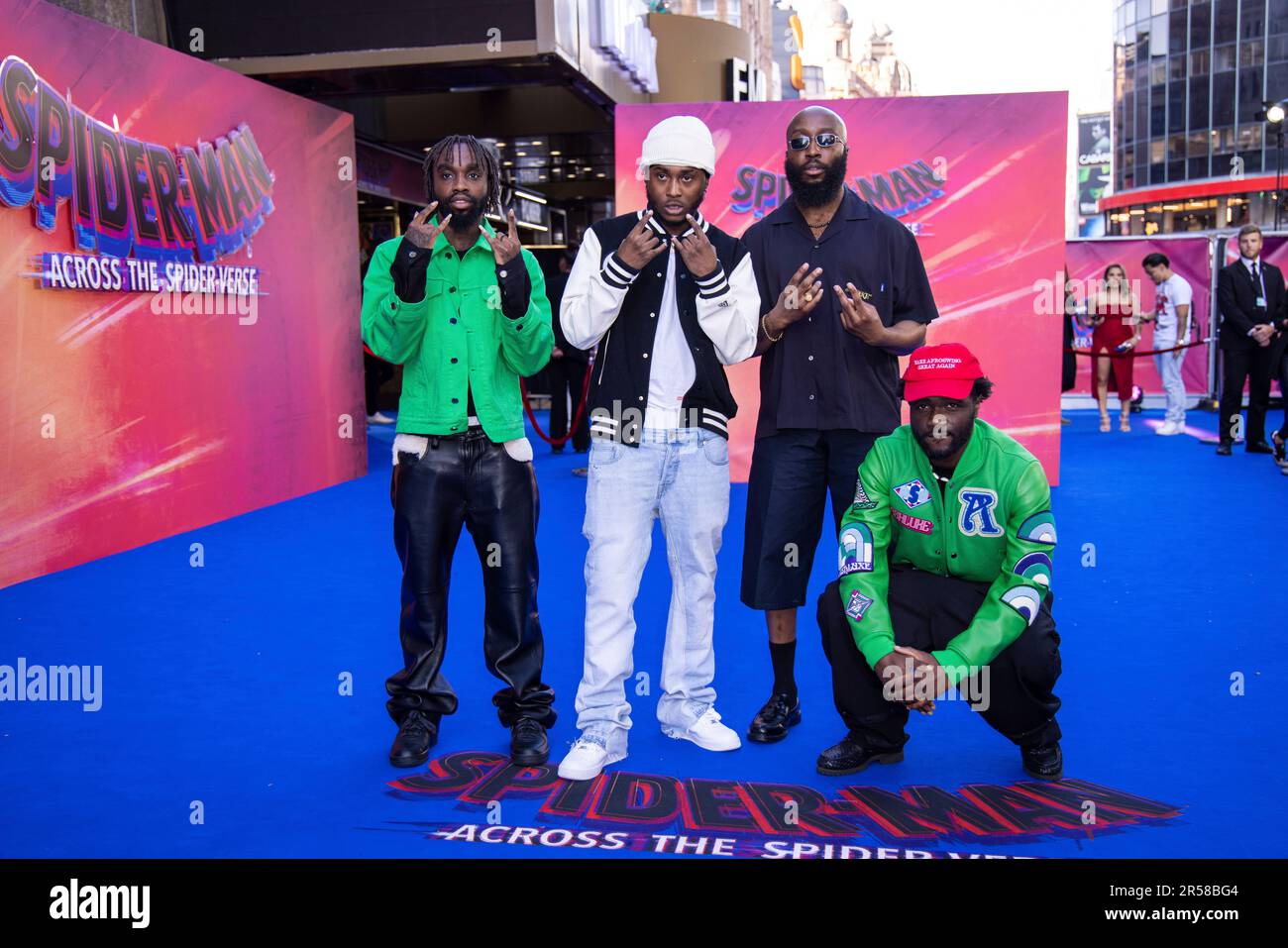Kruddz, Dope, Mojo and Papii Abz pose for photographers upon arrival at ...