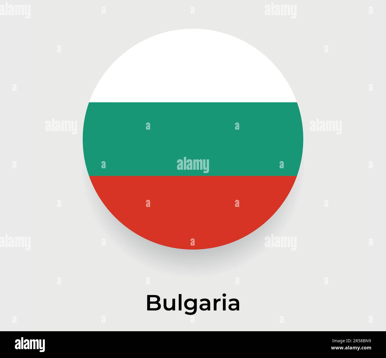 Round flag of bulgaria Stock Vector Images - Alamy