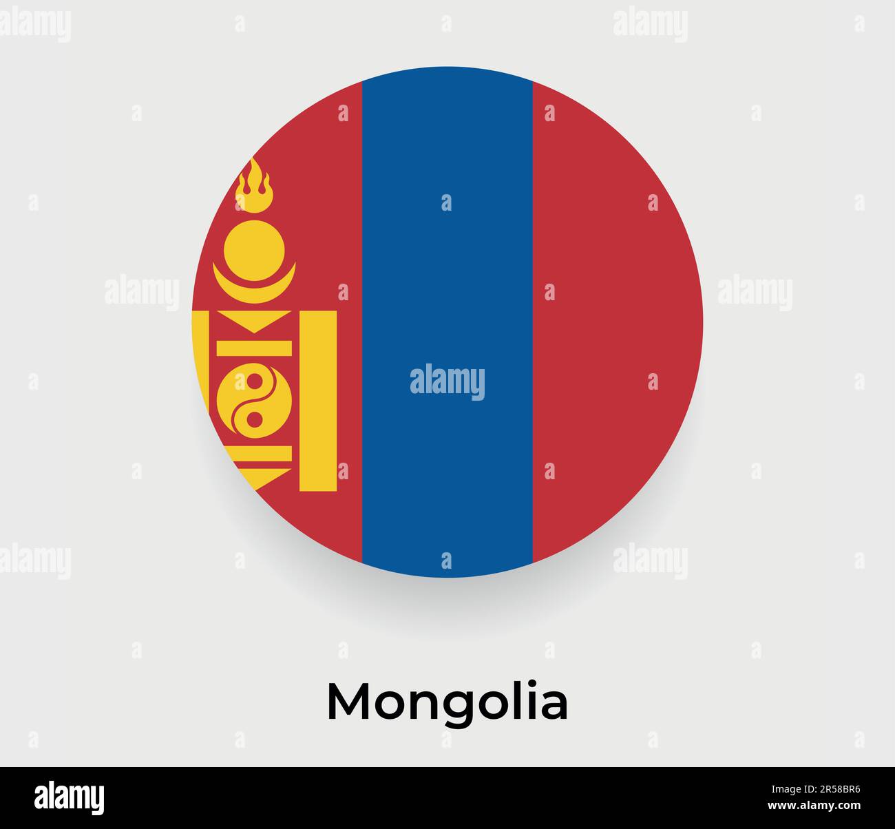 Mongolia flag bubble circle round shape icon vector illustration Stock Vector Image & Art - Alamy
