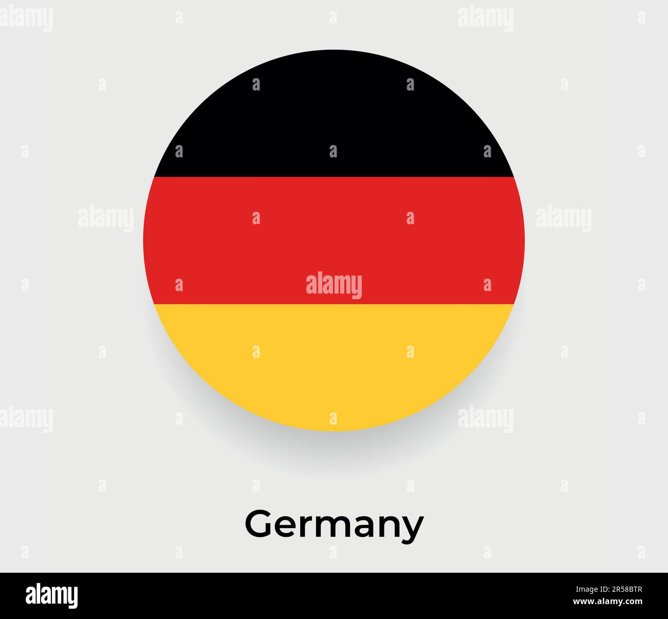Germany flag bubble circle round shape icon vector illustration Stock ...