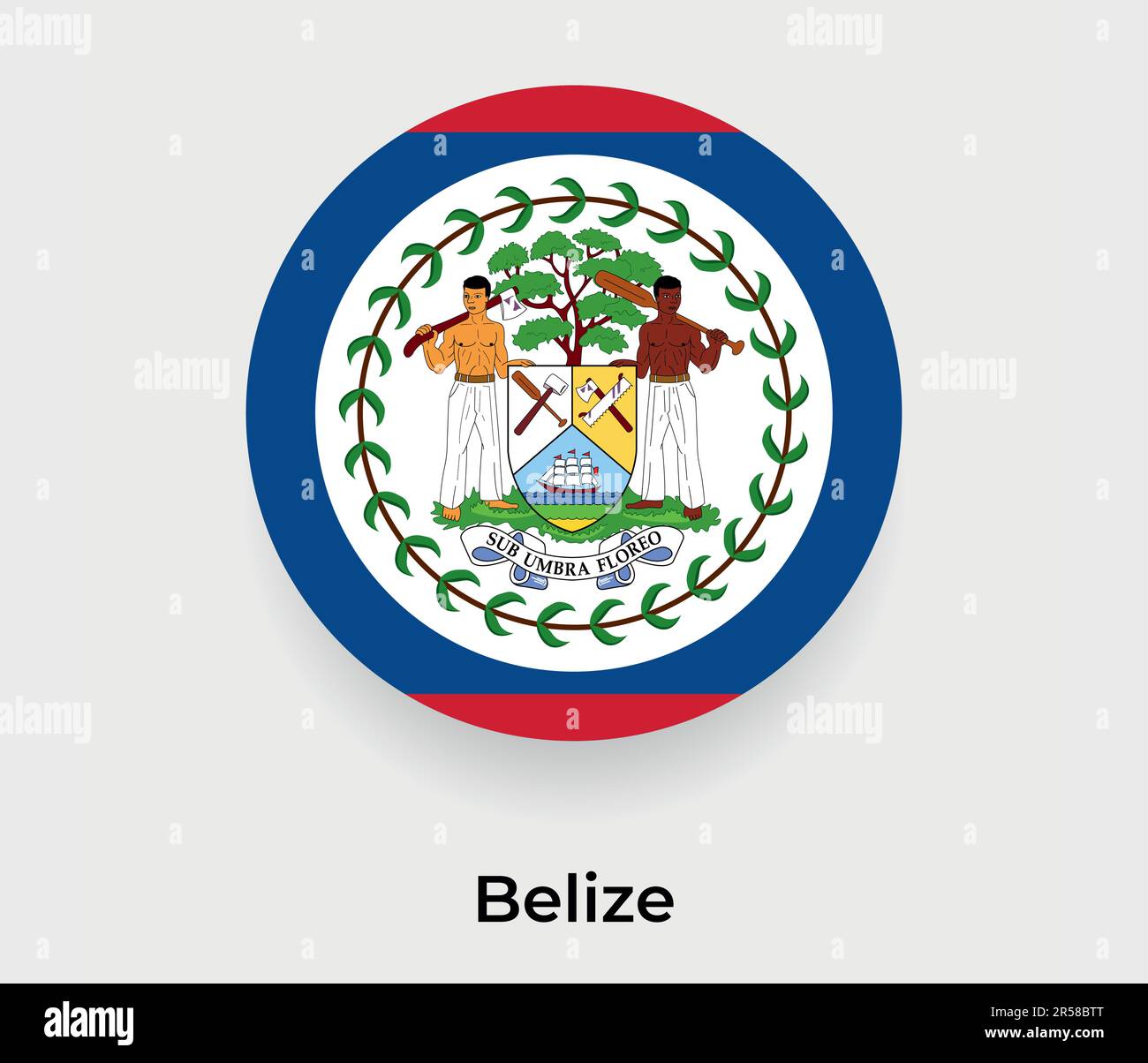 Flag belize vector vectors hi-res stock photography and images - Alamy