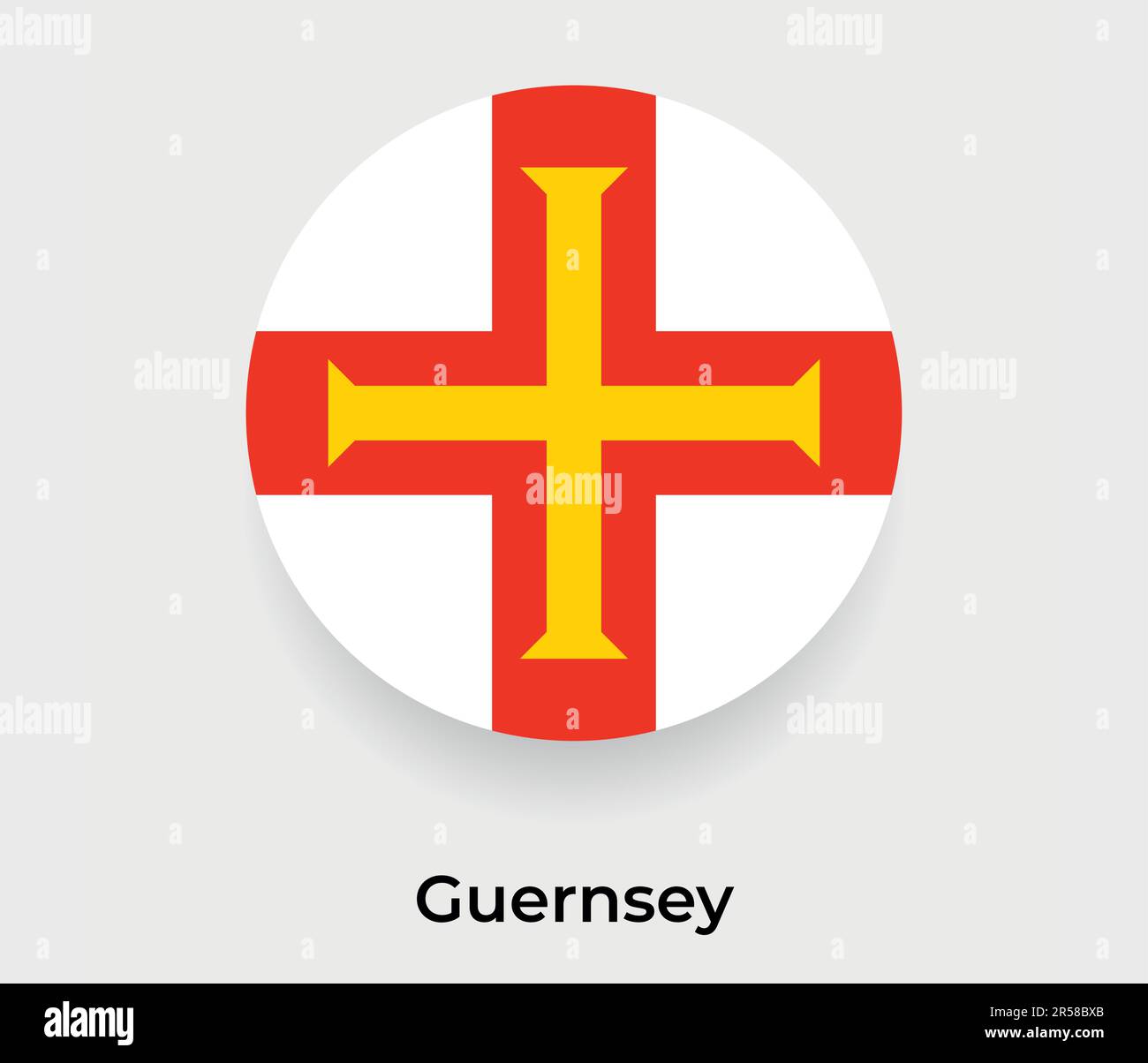Guernsey flag bubble circle round shape icon vector illustration Stock Vector Image & Art - Alamy