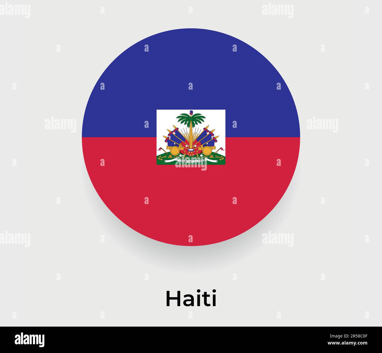 Haitian Flag Symbol Vector