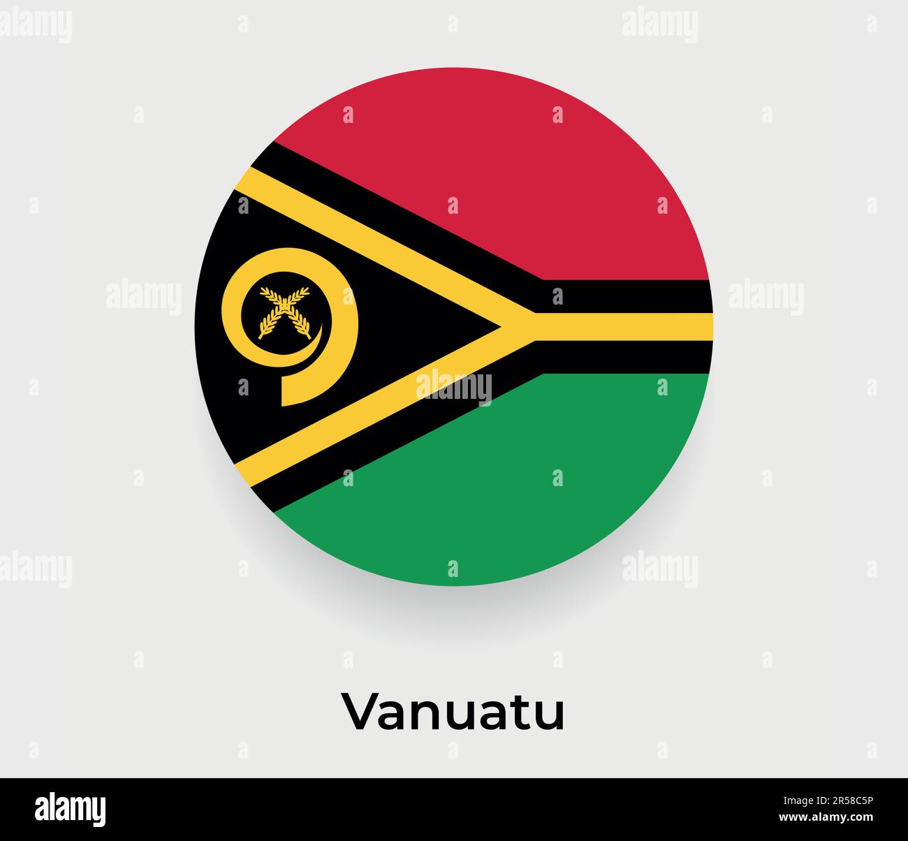 Vanuatu flag bubble circle round shape icon vector illustration Stock Vector Image & Art - Alamy