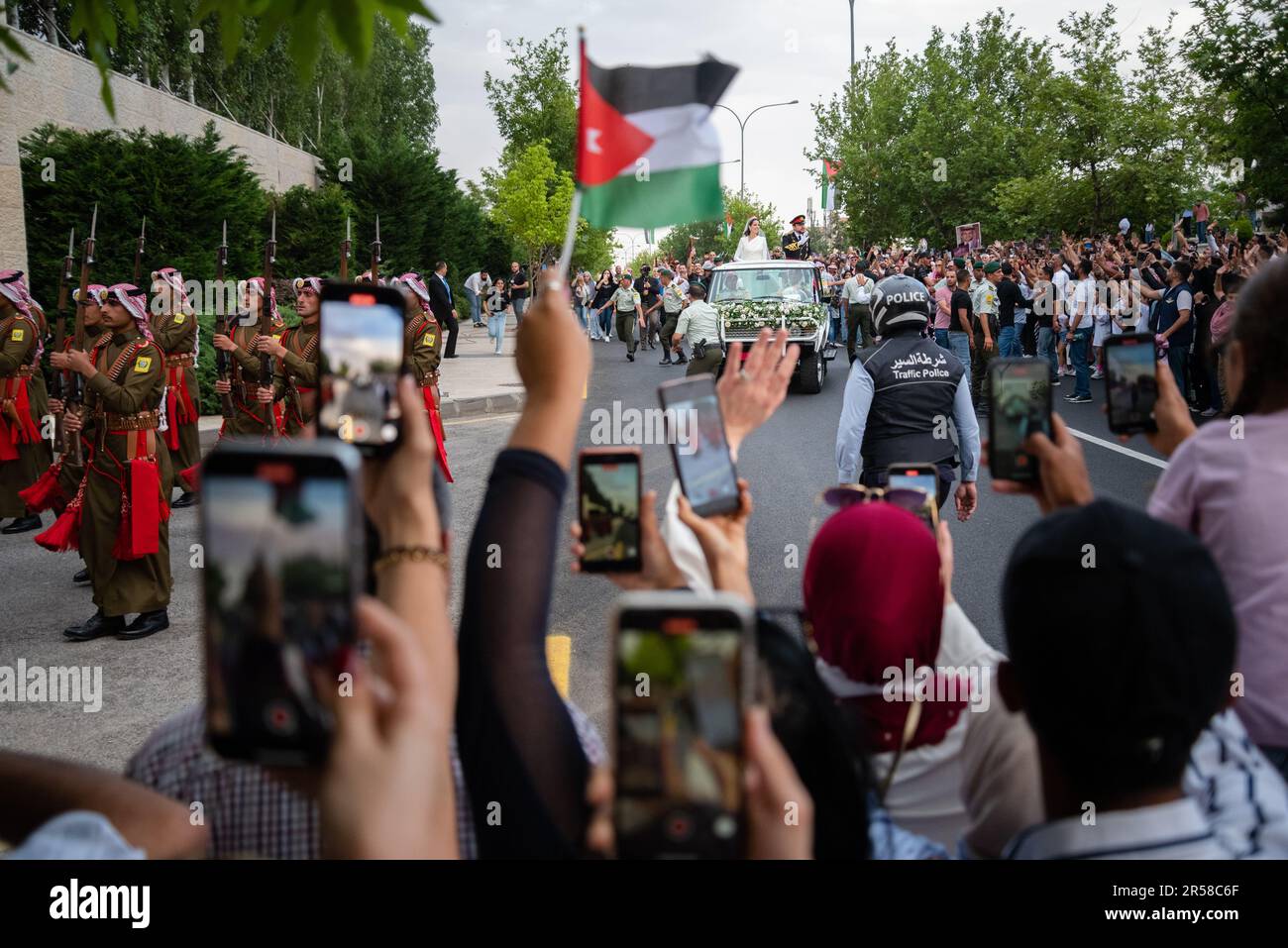 Amman, Jordan - 1 June 2023: Wedding of Jordan's Crown Prince Hussein ...