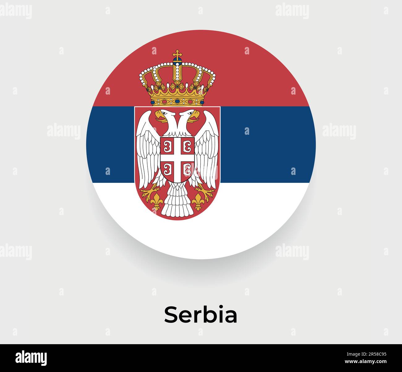 Flags of serbia Stock Vector Images - Alamy