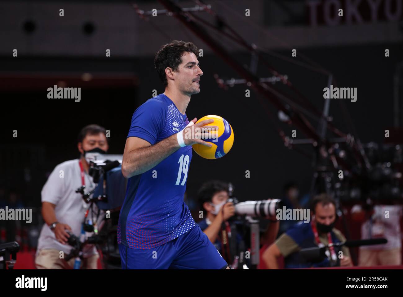 AUG 7, 2021 - Tokyo, Japan: Yacine LOUATI #19 of Team France in the ...