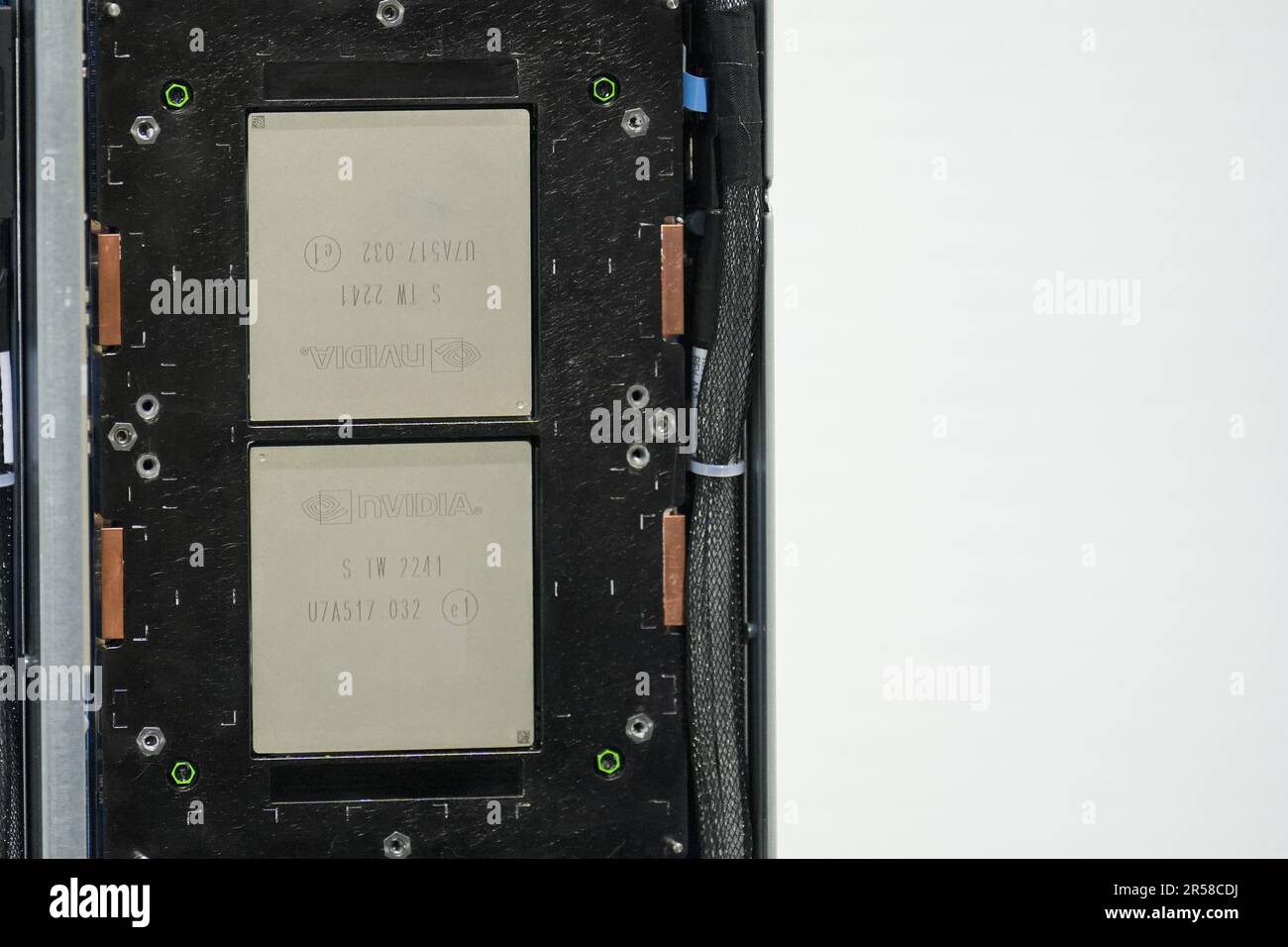 Taipei, Taiwan. 01st June, 2023. The Grace hopper superchip CPU used ...