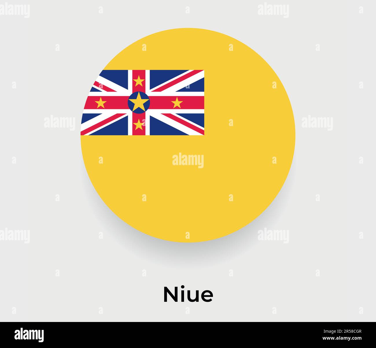 Niue flag bubble circle round shape icon vector illustration Stock Vector Image & Art - Alamy