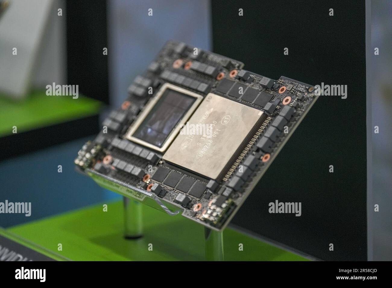 Taipei, Taiwan. 01st June, 2023. The Grace hopper superchip CPU used ...