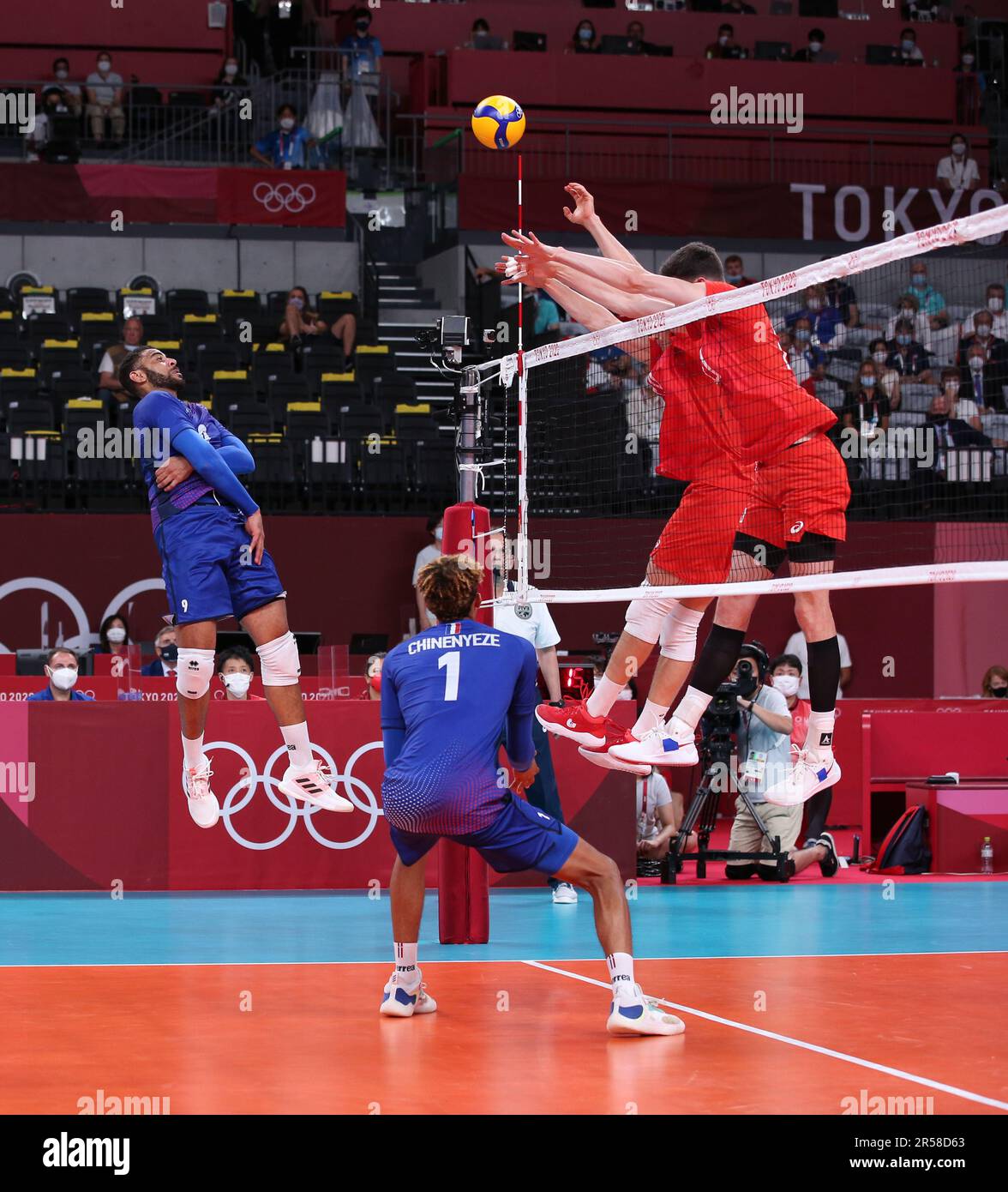 AUG 7, 2021 - Tokyo, Japan: Earvin NGAPETH #9 of Team France in the ...