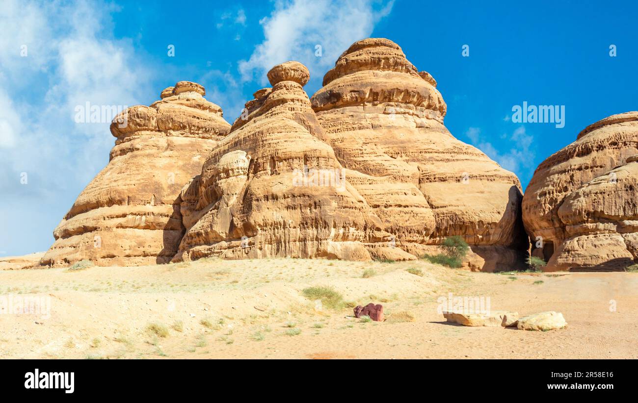 Jabal Ithlib hidden nabataean cave, Al Ula, Saudi Arabia Stock Photo ...