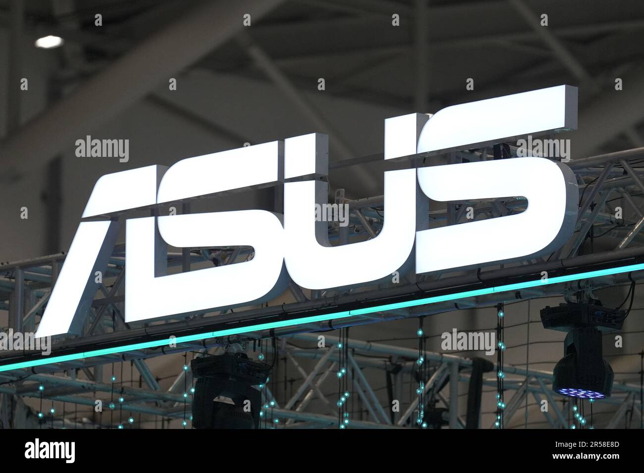 Taipei, Taiwan. 01st June, 2023. The logo of ASUSTek Computer Inc ...