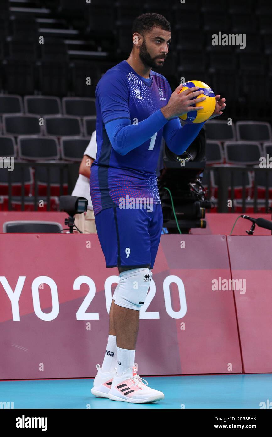 AUG 7, 2021 - Tokyo, Japan: Earvin NGAPETH #9 of Team France in the ...