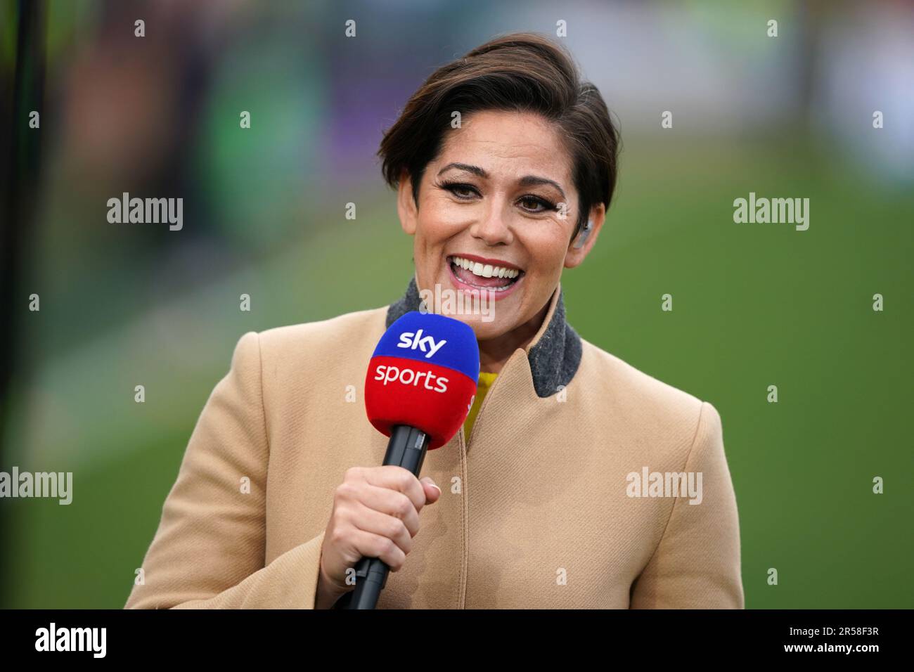 Sky Sports TV pundit Eilidh Barbour prior to the cinch Premiership ...