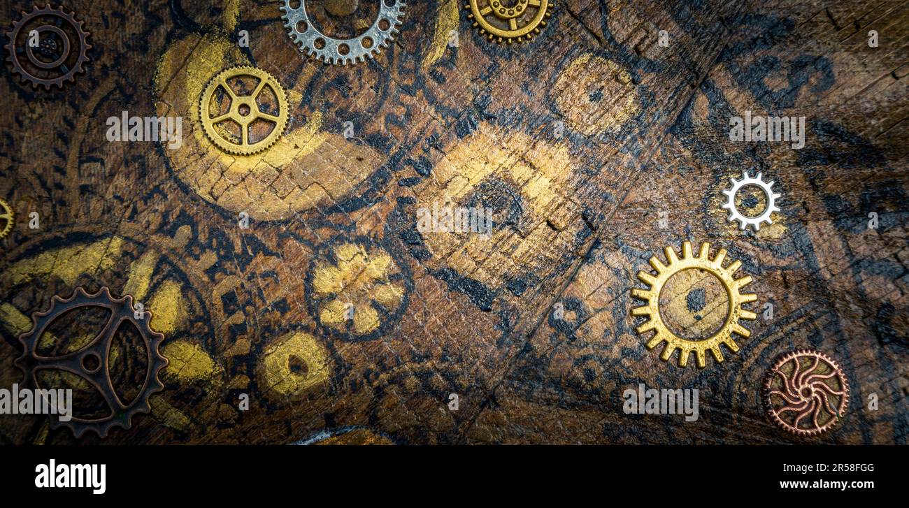 Vintage time background - Concept for aged, calendar, timer Stock Photo ...