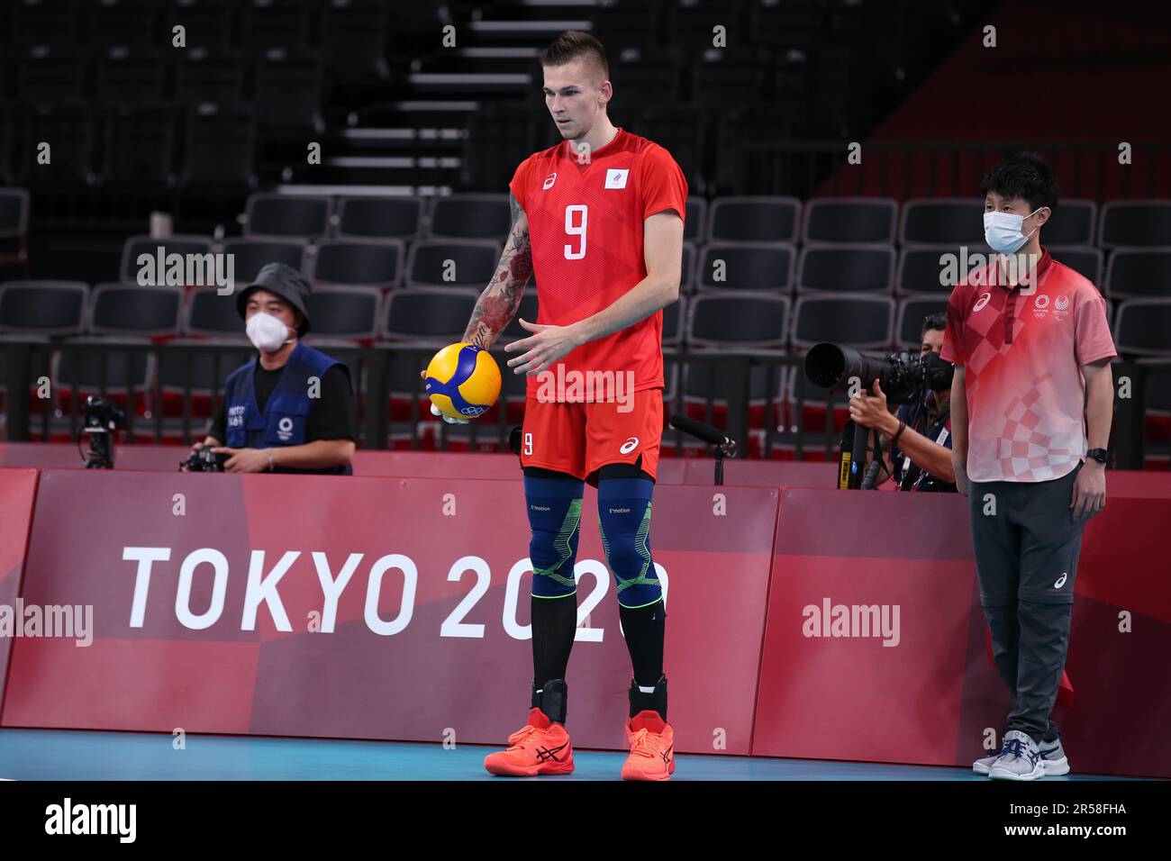 AUG 7, 2021 - Tokyo, Japan: Ivan IAKOVLEV #9 of Team Russia in the ...