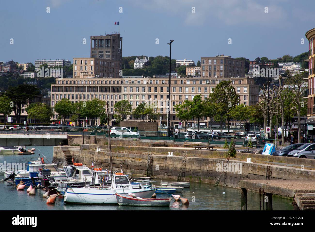 The city of Le Havre and the Le Bassin du Commerce, Commerce Dock ...