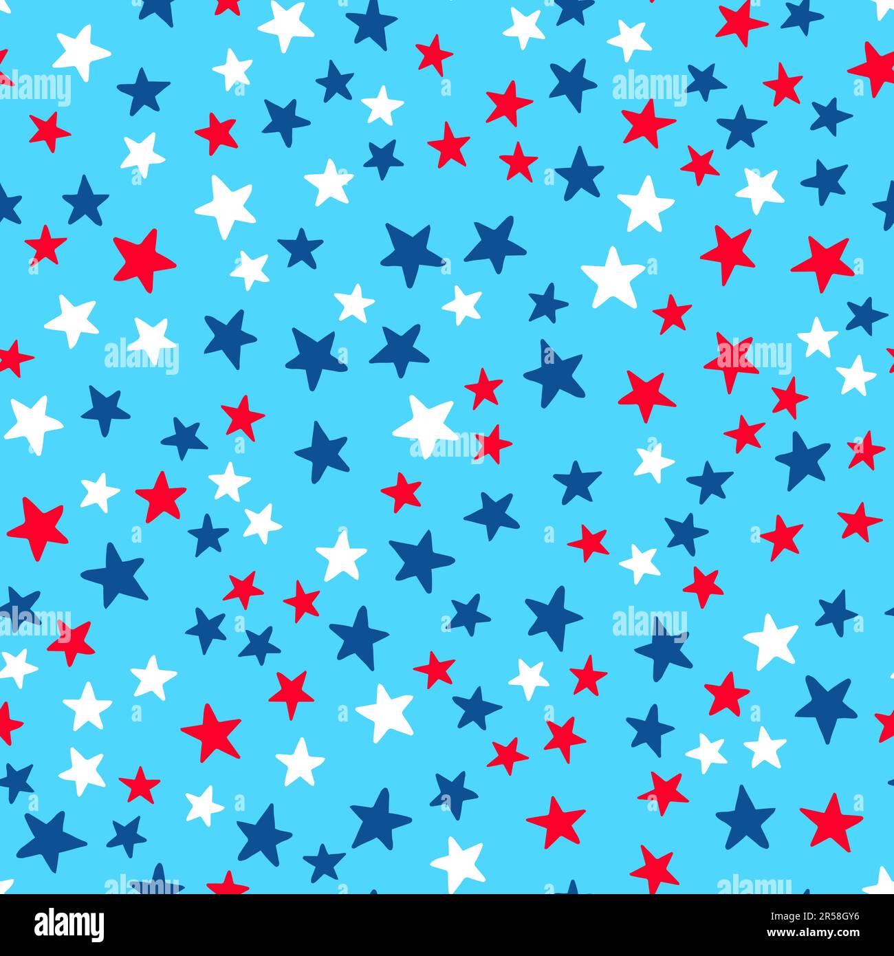 Red White And Blue Stars Wallpaper