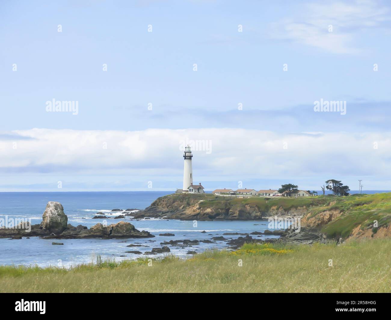 Pigeon point lighthouse and pescadero hi-res stock photography and ...