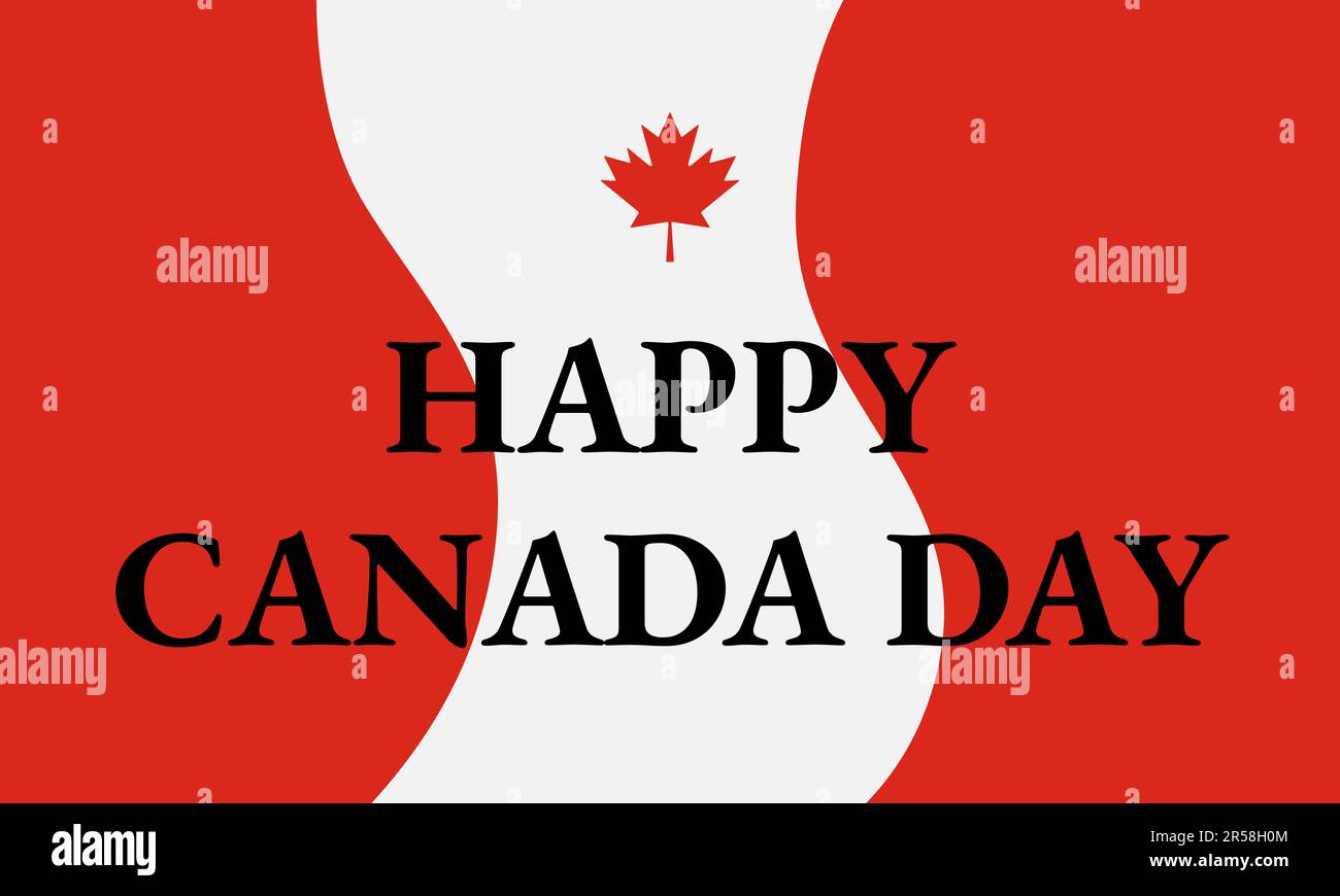 Canada day sign. Canadian holiday on July 1. Vector template for banner ...