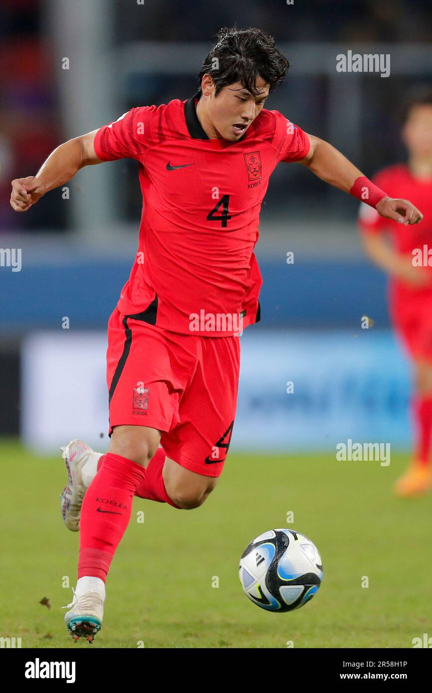 South Korea's Choi Seok-hyun dribbles during a FIFA U-20 World Cup round of 16 soccer match ...