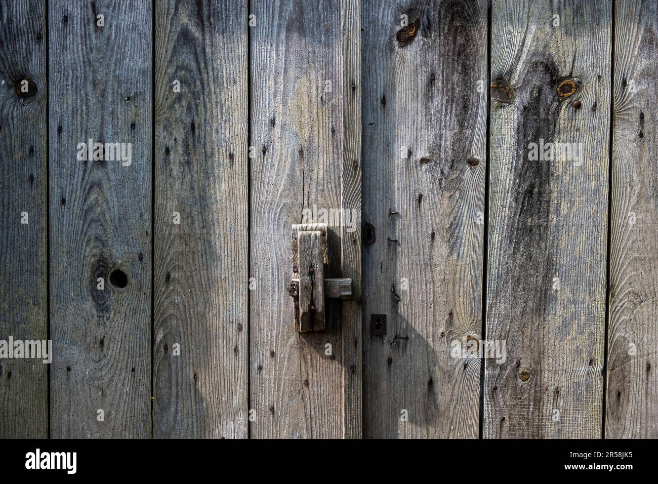 detail of an old worn wooden door Stock Photo - Alamy