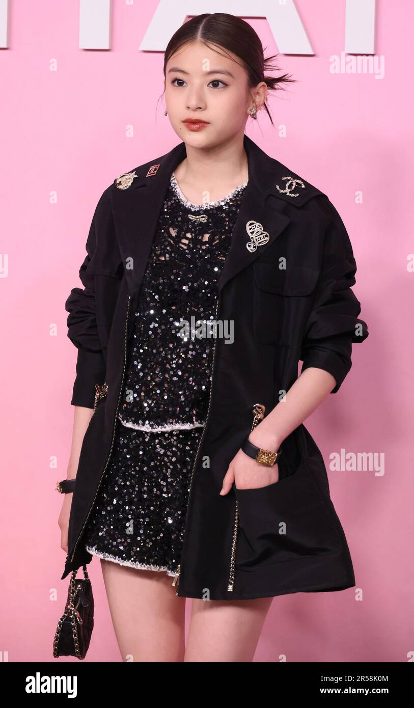 Tokyo, Japan. 1st June, 2023. Japanese actress Natsuki Deguchi poses for a photo call at French ...