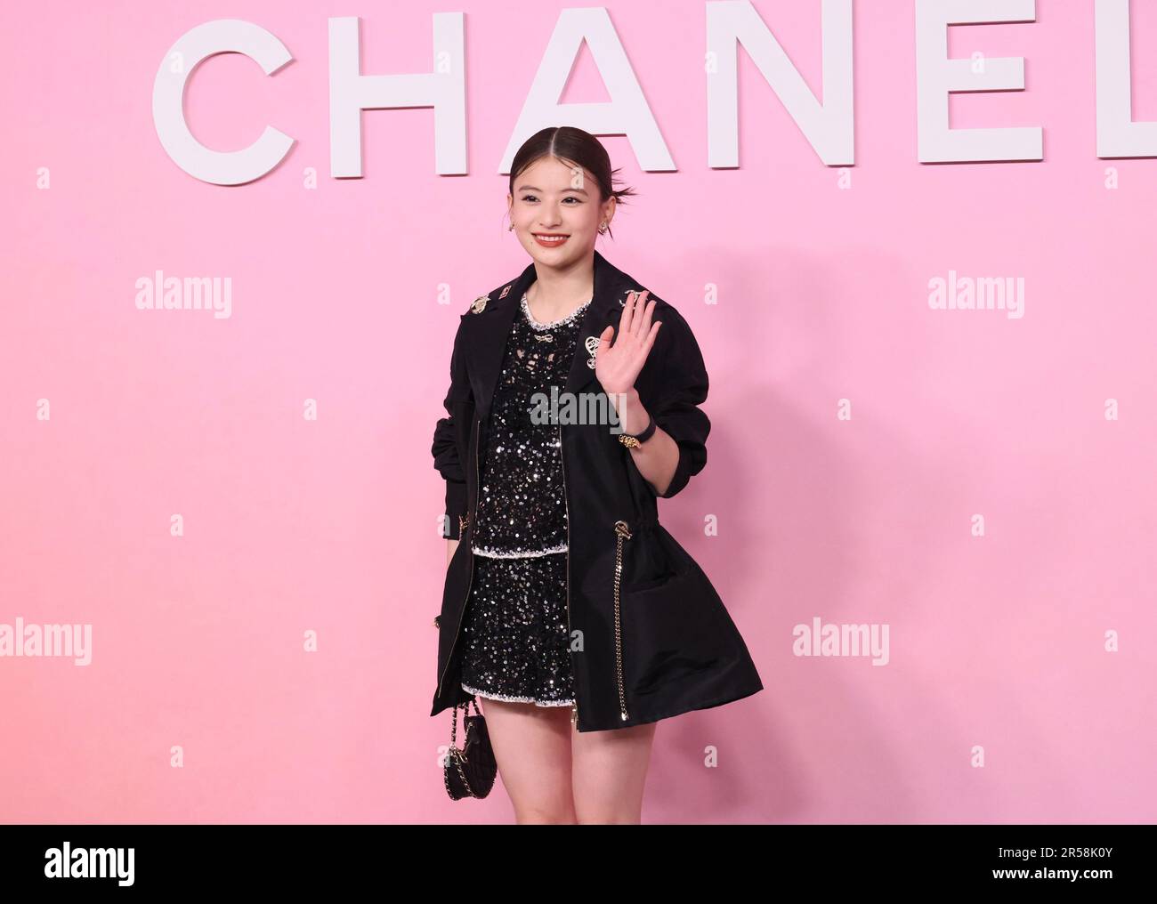 Tokyo, Japan. 1st June, 2023. Japanese actress Natsuki Deguchi poses for a photo call at French ...