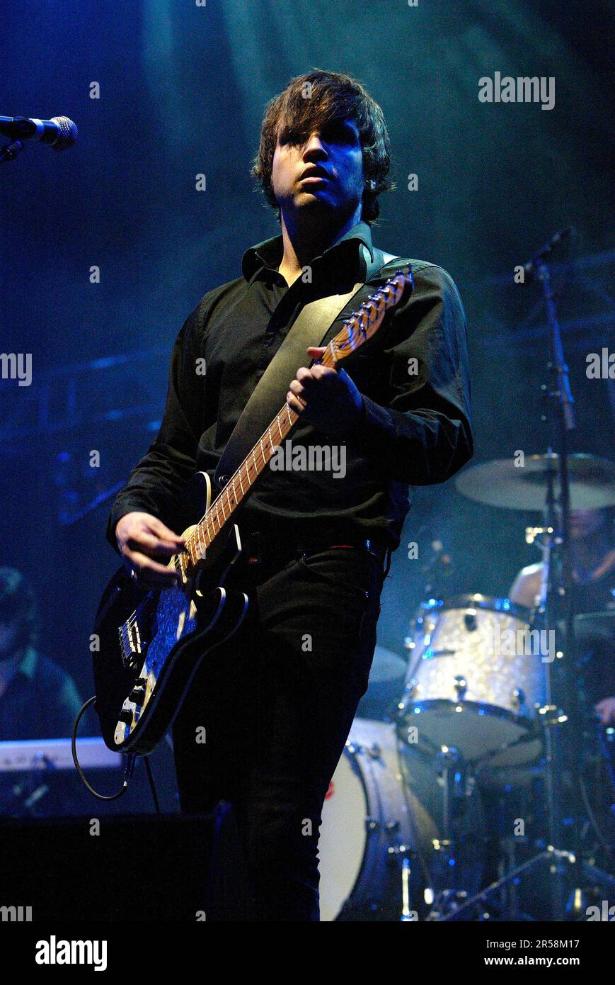 Eskimo Joe bandmember performing at the Homebake music festival. The ...