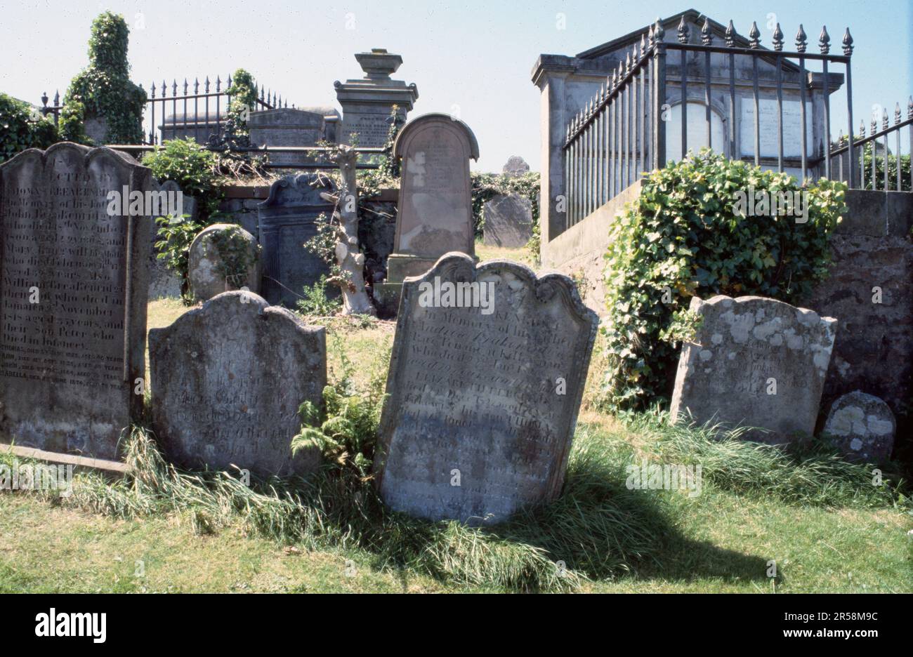 Scotland, United Kingdom- July 1983: Historic Kilkerran cemetary in ...