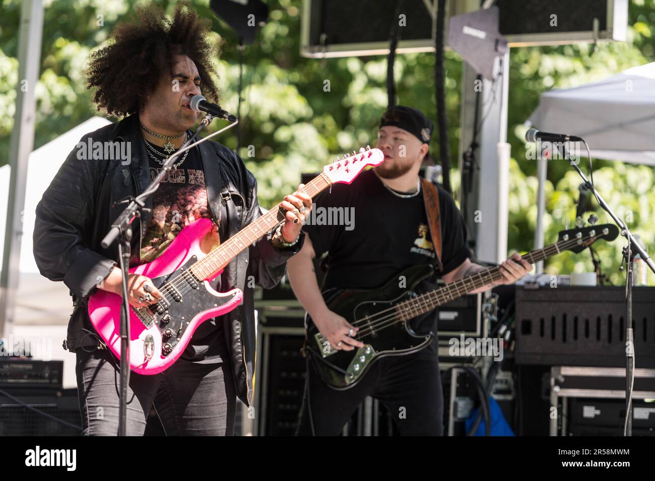 Seattle, USA. 20 May, 2023. Seattle band King Youngblood playing at a ...