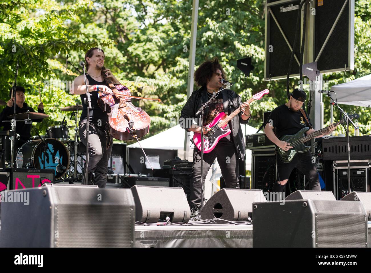 Seattle, USA. 20 May, 2023. Seattle band King Youngblood playing at a ...