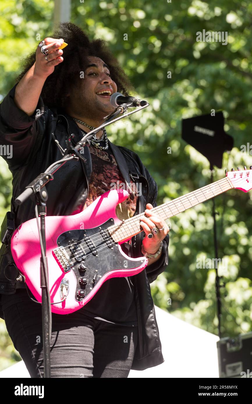 Seattle, USA. 20 May, 2023. Seattle band King Youngblood playing at a ...