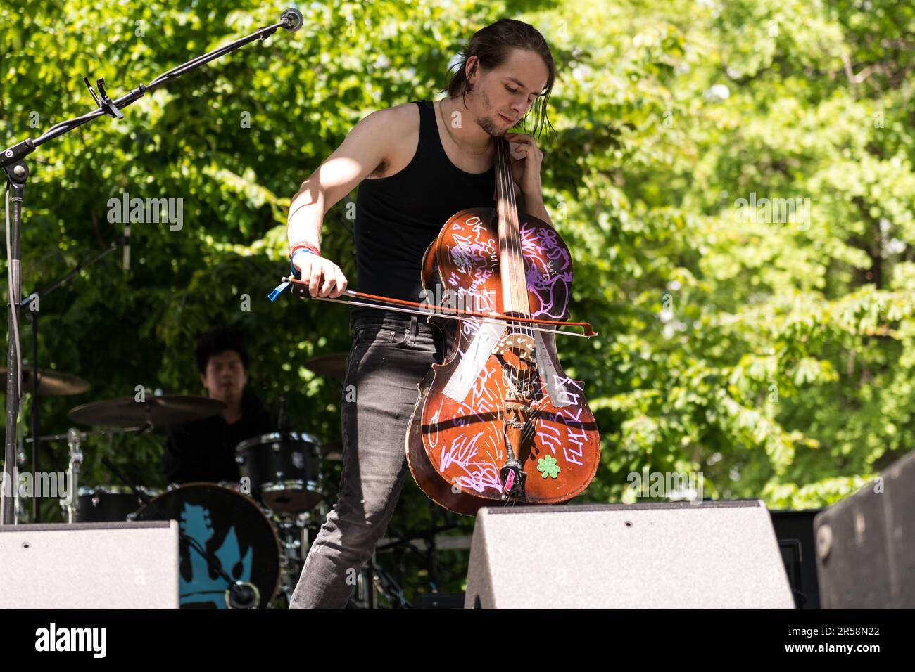 Seattle, USA. 20 May, 2023. Seattle band King Youngblood playing at a ...