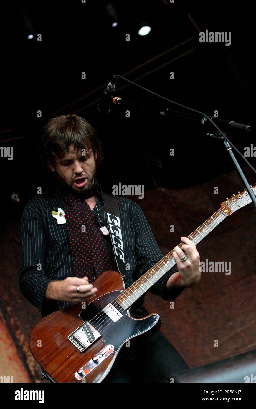 Stuart Macleod of Eskimo Joe performing at the Big Day Out music ...